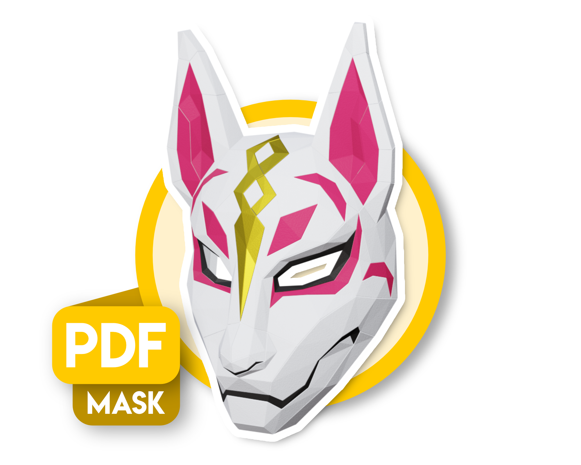 Fortnite Masque Drift - 3D Papercraft DIY - Télécharger PDF Gratuit ...