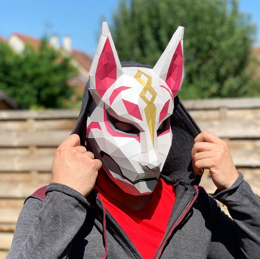 Fortnite Masque Drift - 3D Papercraft DIY - Télécharger PDF Gratuit ...