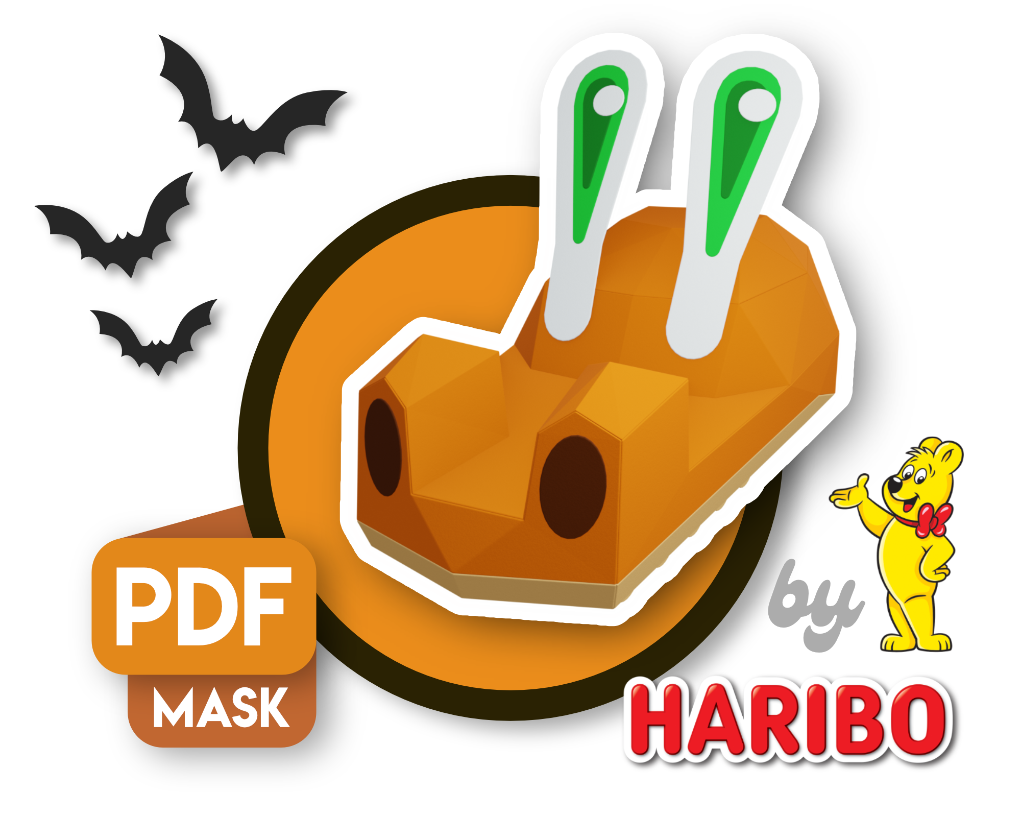 Crocobarjo - Haribo Gratuit Papercraft 3D Origami - Télécharger PDF ...