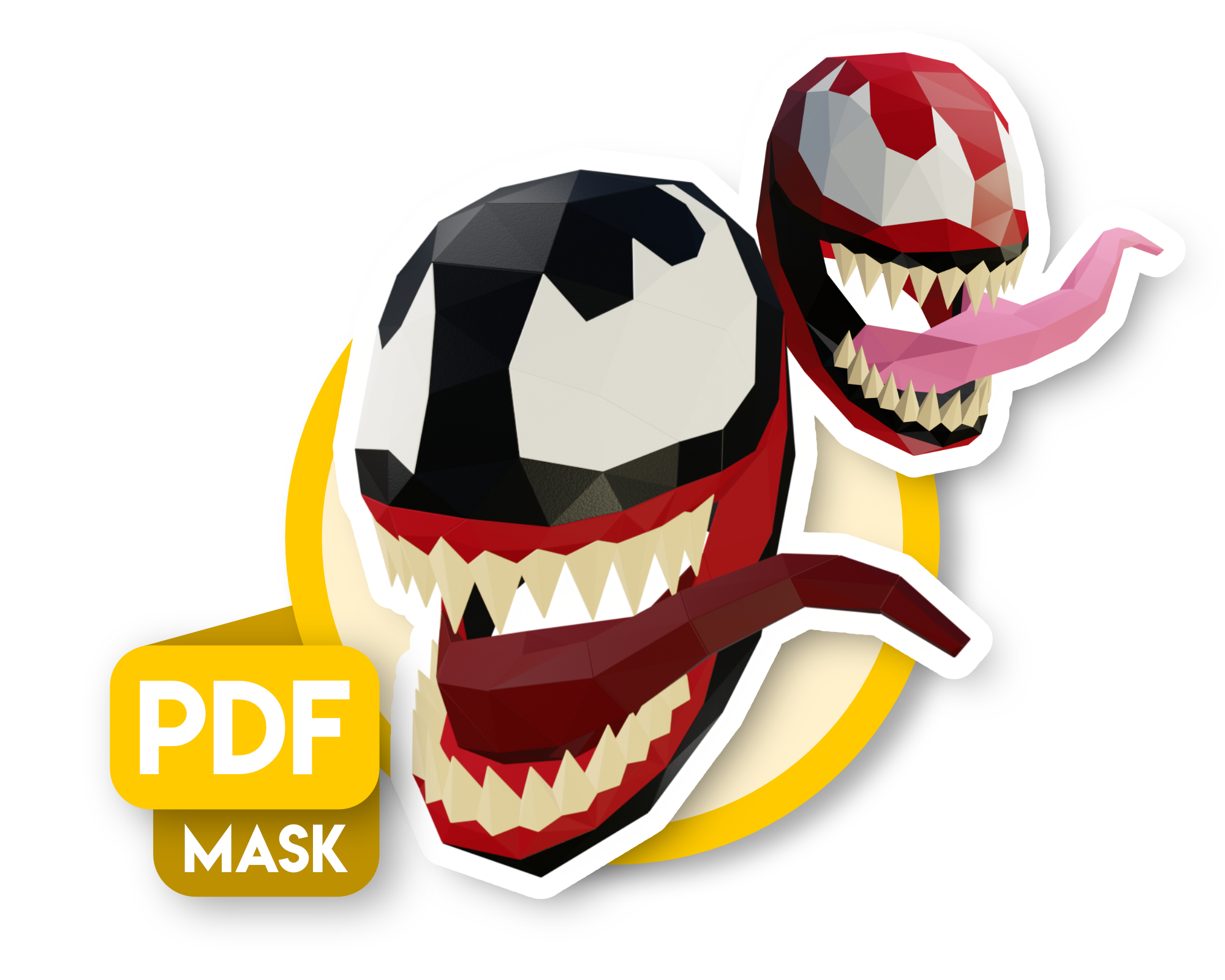 Masque Venom / Carnage - Marvel Papercraft Origami - Télécharger PDF ...