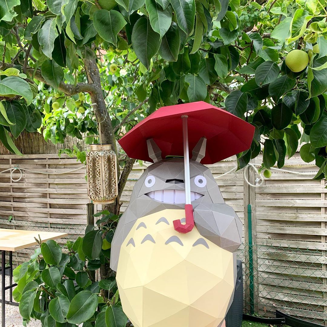 Totoro - DT WORKSHOP Miyasaki Papercraft 3D Origami - Télécharger PDF