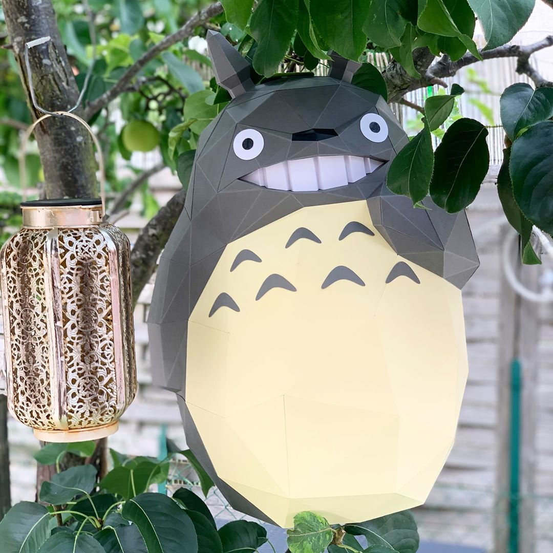 Totoro - DT WORKSHOP Miyasaki Papercraft 3D Origami - Télécharger PDF