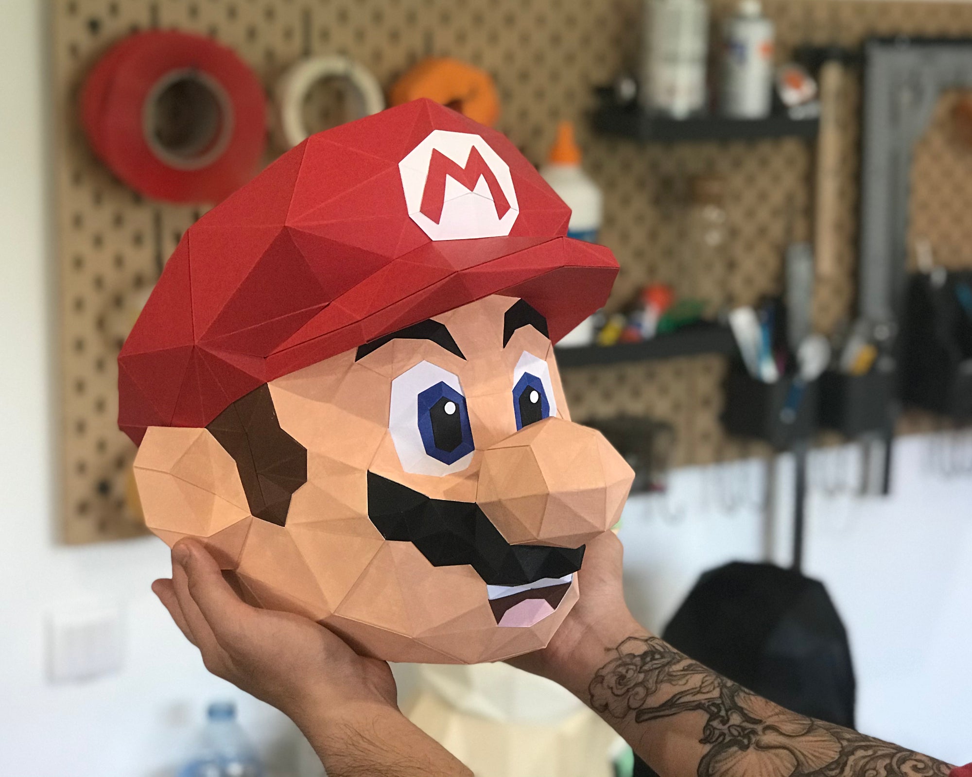 Masque Mario - Nintendo Mario Papercraft 3D Origami - Télécharger PDF ...
